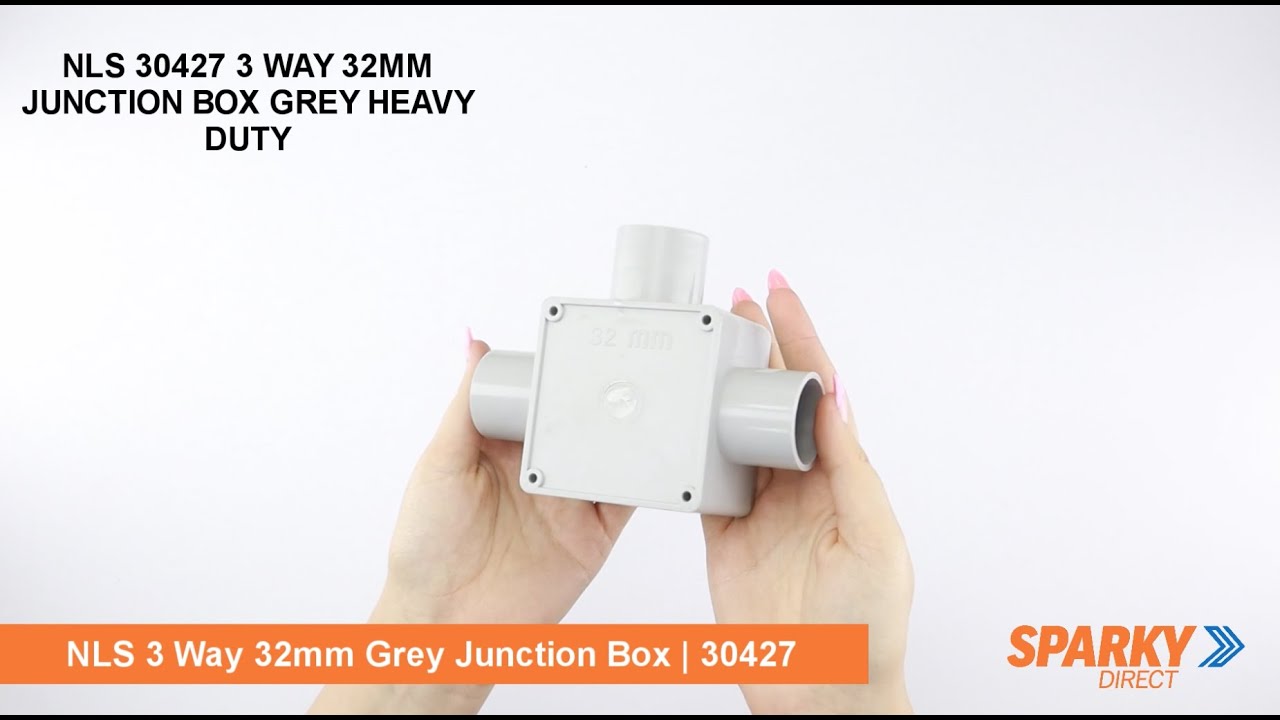 NLS 30427 | 3 WAY 32MM JUNCTION BOX GREY HEAVY DUTY - YouTube