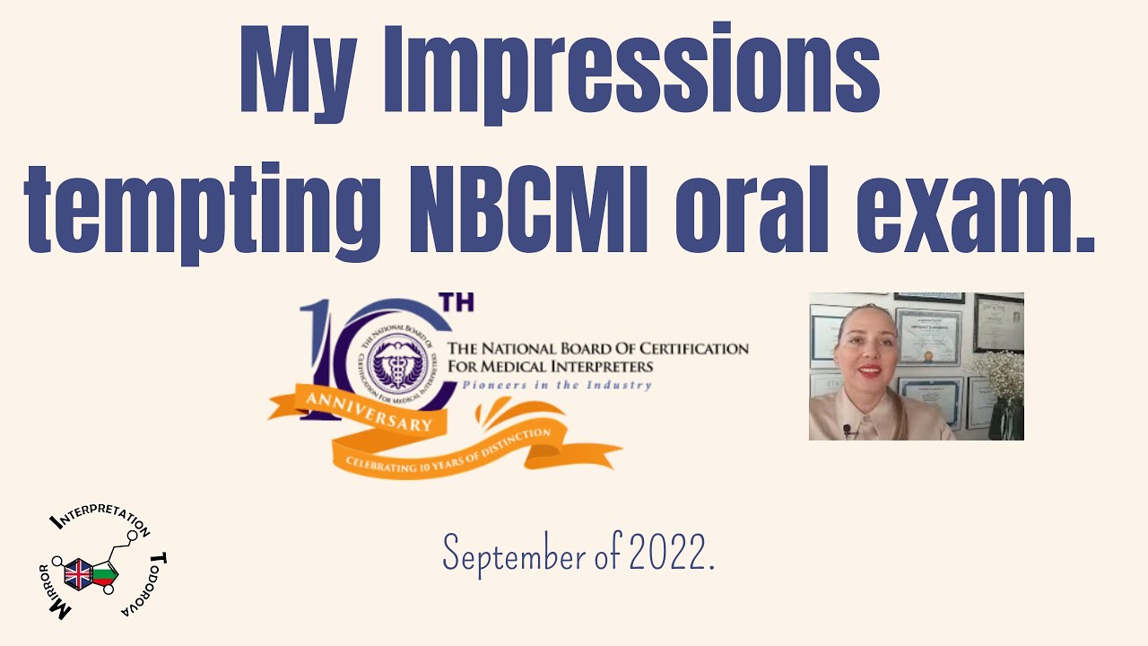 What you can expect for the oral exam #Nbcmi 2022 My Impressions - YouTube