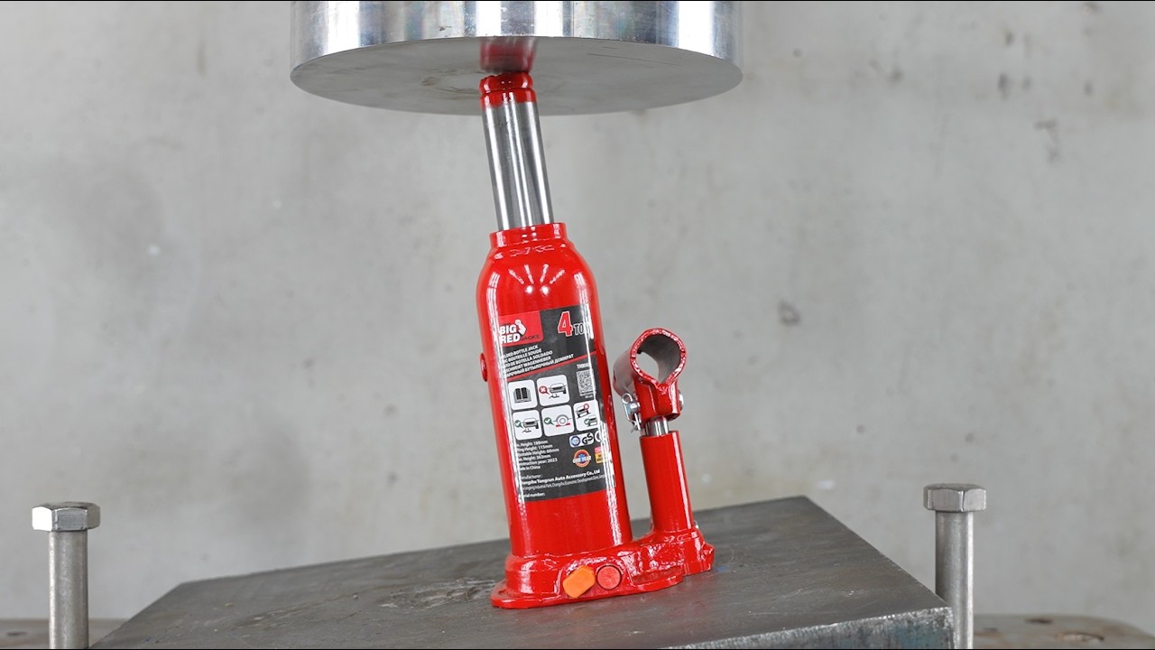 Which is the Strongest Car Jack? On Unlevel Surface? Hydraulic Press ...