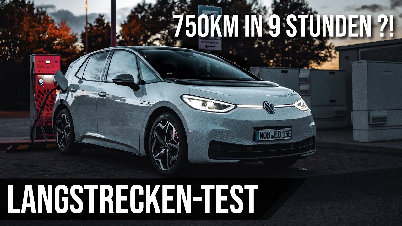 Vw Id 3 1st Pro 2021 Langstreckentest 750km 58 Kwh Planetvag