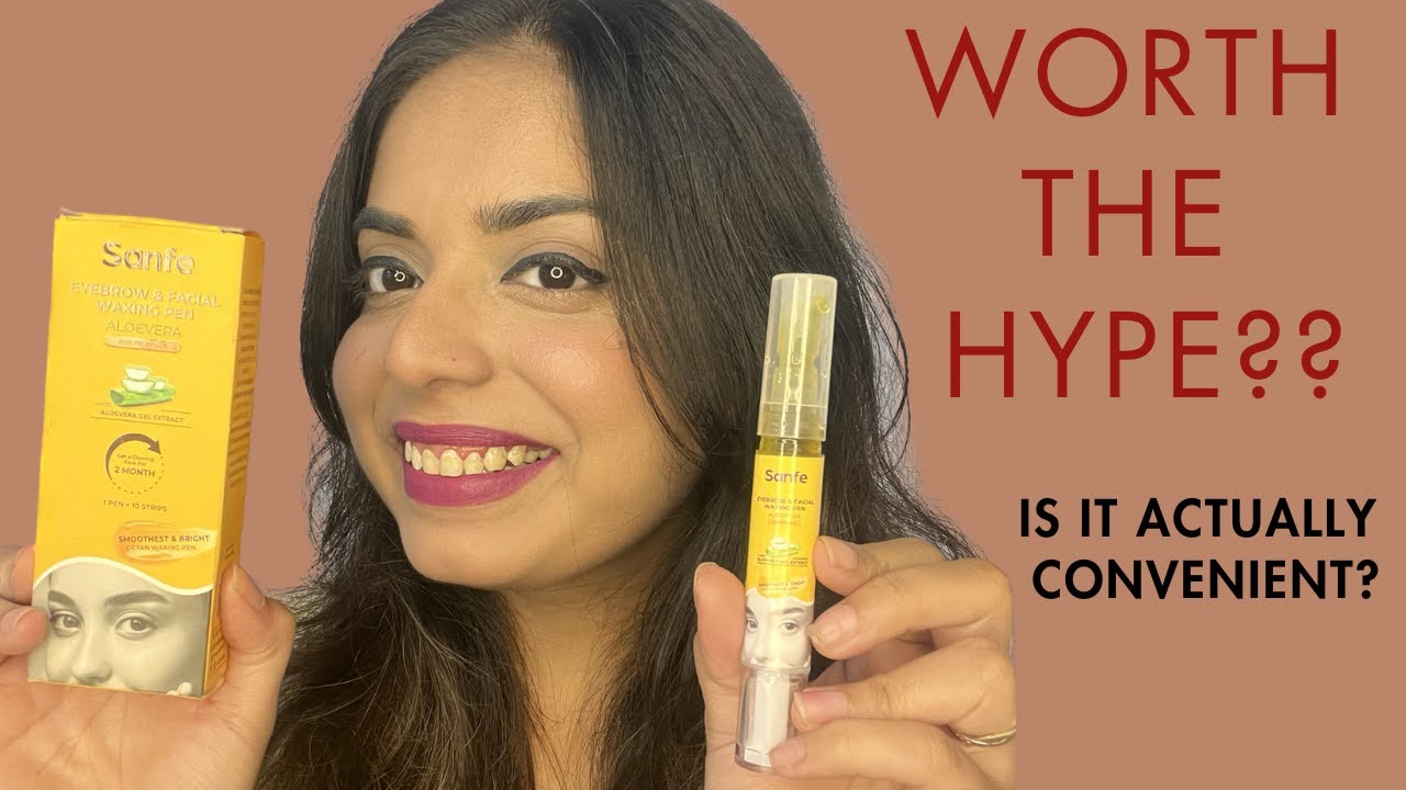 SANFE EYEBROW & FACIAL WAXING PEN REVIEW | How to Wax at home - YouTube