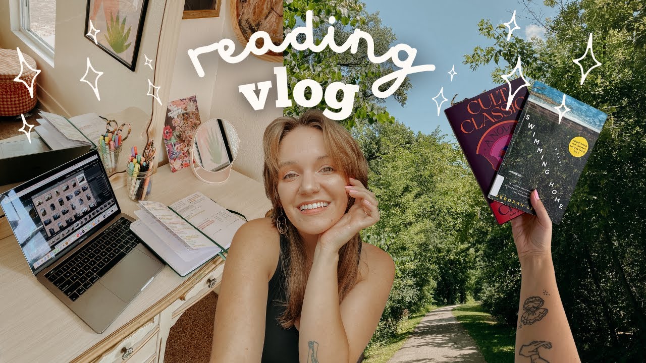 productive, realistic reading vlog ⌨️☕️ work week, 2 books, & weddings ...