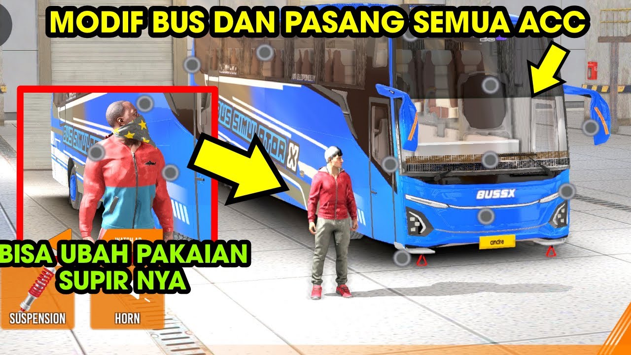Seharusnya Bisa Modif Bus dan Modif Pakaian Driver !! di Update Bus ...