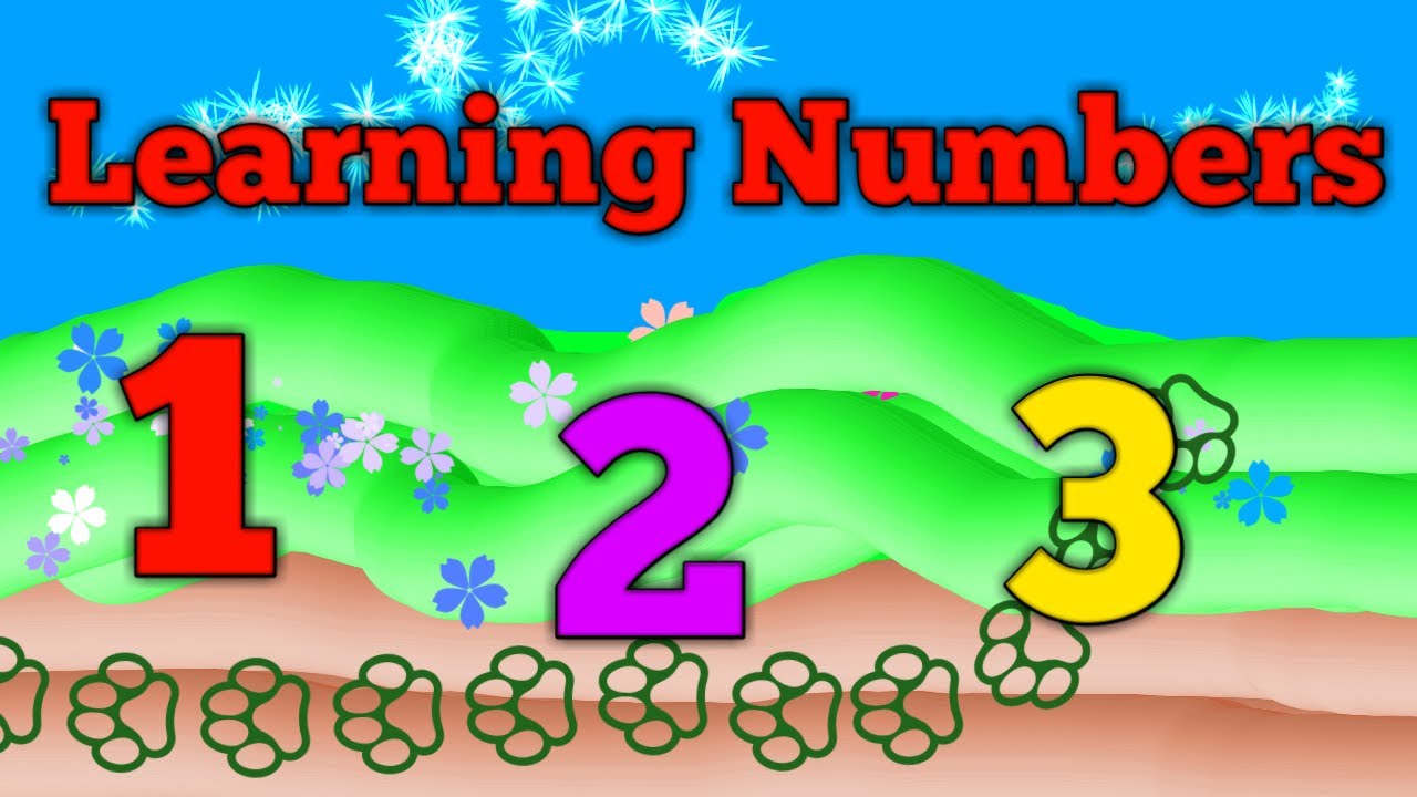 1234 Numbers for children with images | 123 song | 1 to 10 Numbers for ...