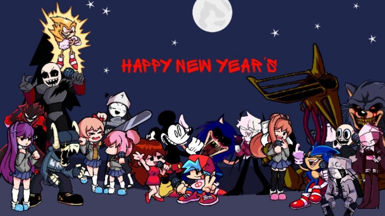 Happy New Year To Everyone (FNF Animation) - YouTube