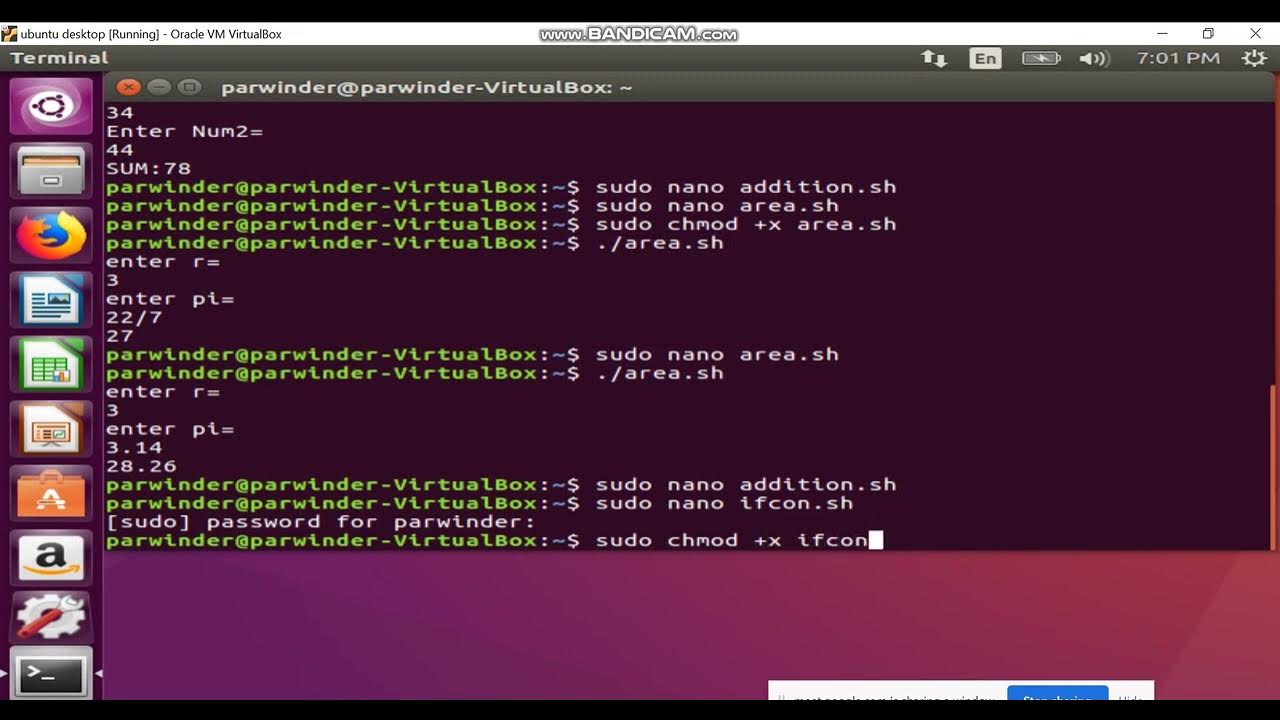 if else condition script in linux ubuntu - YouTube