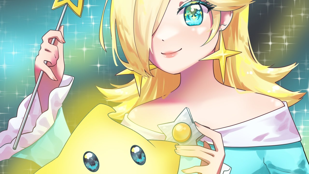 [Illustration Speedpaint] Harmonie et Luma (Fanart Mario) - Dessin ...