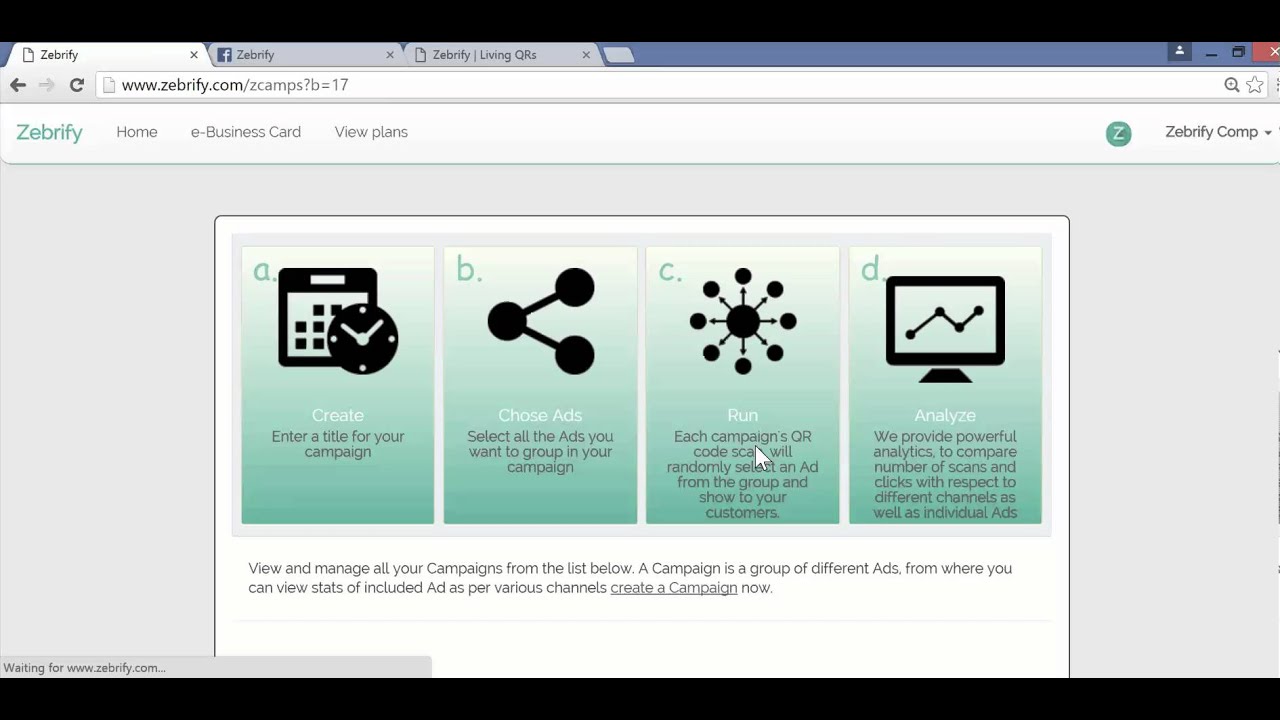 Zebrify Video Tutorial 3 - Creating a new Campaign - YouTube