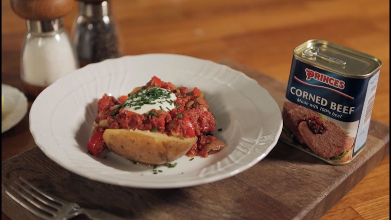 Baked Potato & Corned Beef Ragu Recipe - YouTube