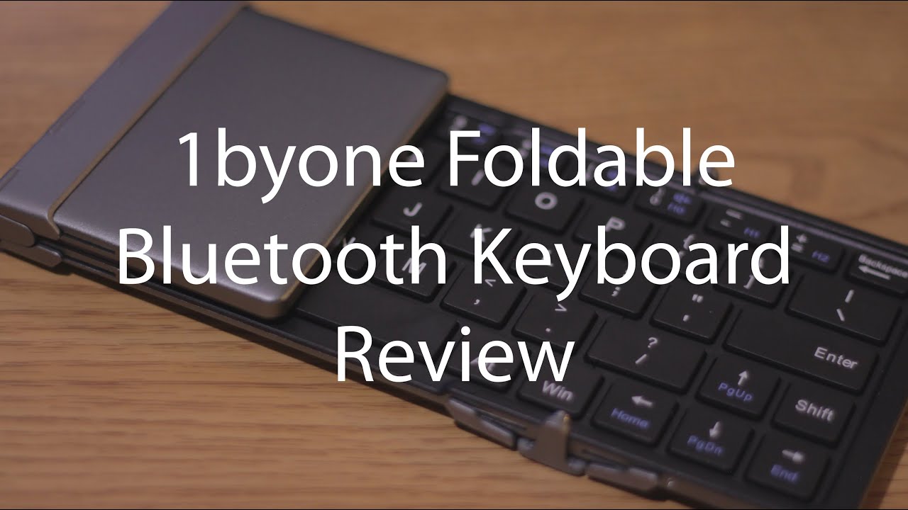 1byone Foldable Bluetooth Keyboard Review - YouTube