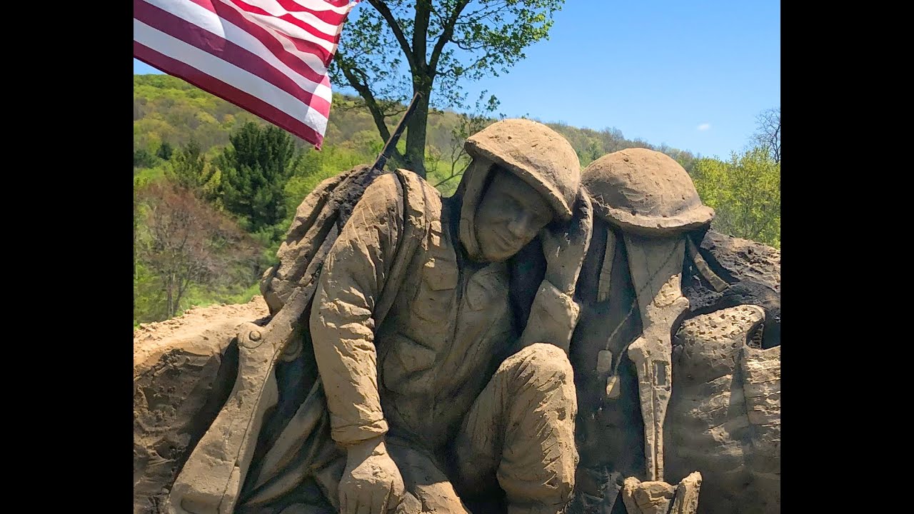 Memorial Day Sand Carving Tribute! - YouTube