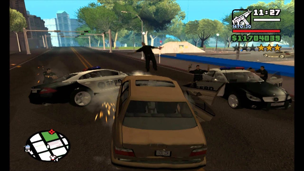 GTA-Road block mod - YouTube