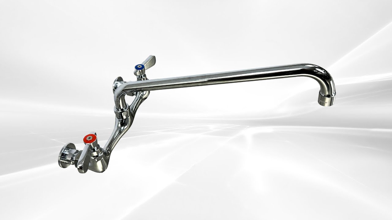 Kitchen hot and cold sink faucet 14-inch mixing valve universal rotary ...