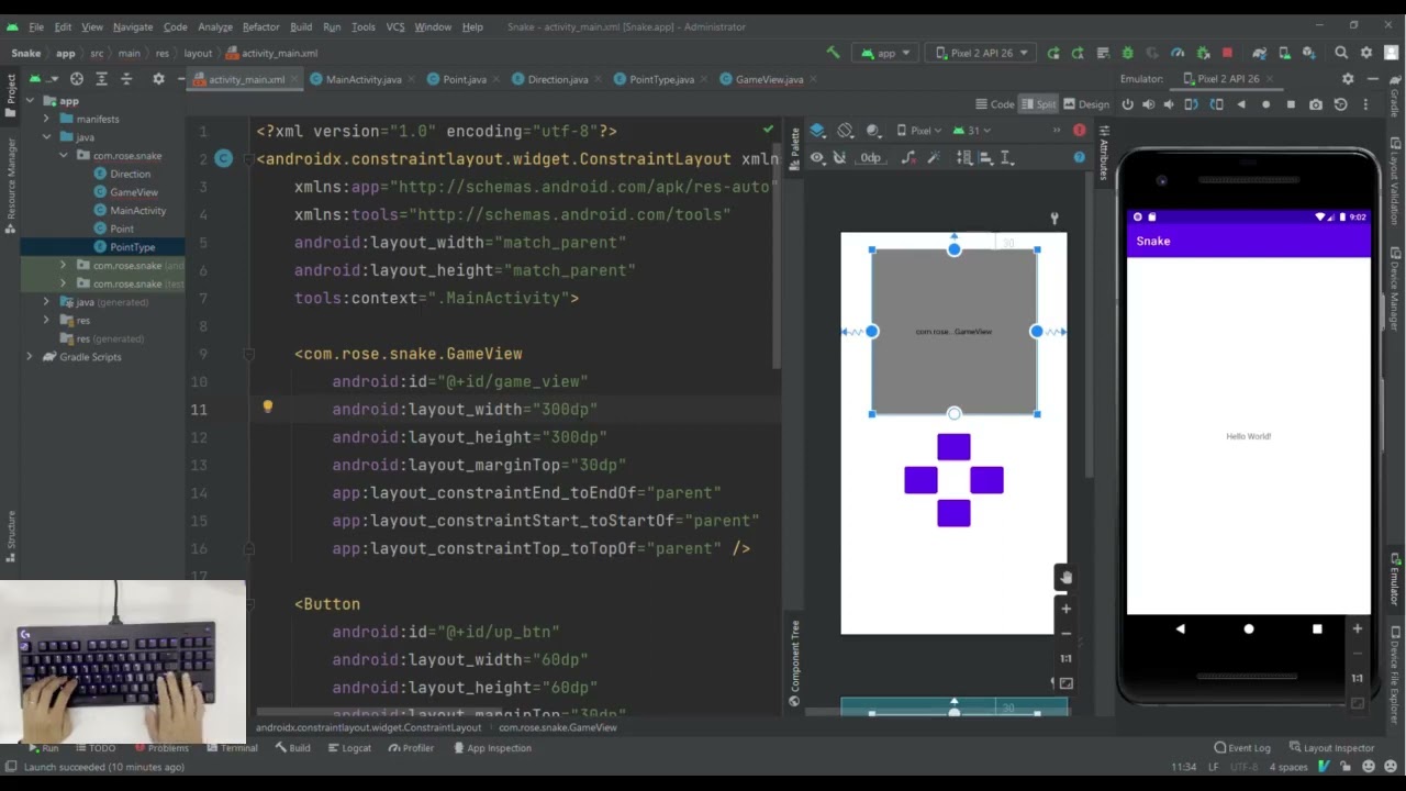 Coding Snake Game Android Studio ASMR Programming Vim Coding No coding-snake-game-android-studio-asmr-programming-vim-coding-no