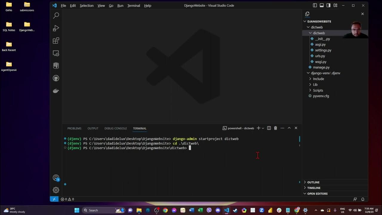 Django Tutorial for Beginners Episode 2 - Installing Django Part 2 - YouTube