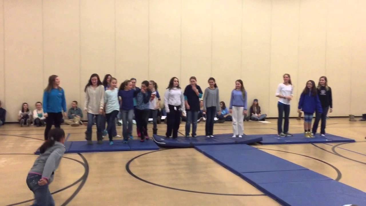 6th Grade Cheer for Pep Rally- Catholic Schools Week - YouTube