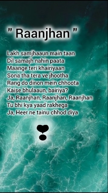 "Raanjhan Raanjhan" Song Lyrics 💕 Parampara - Sachet 💠 Do Patti # ...