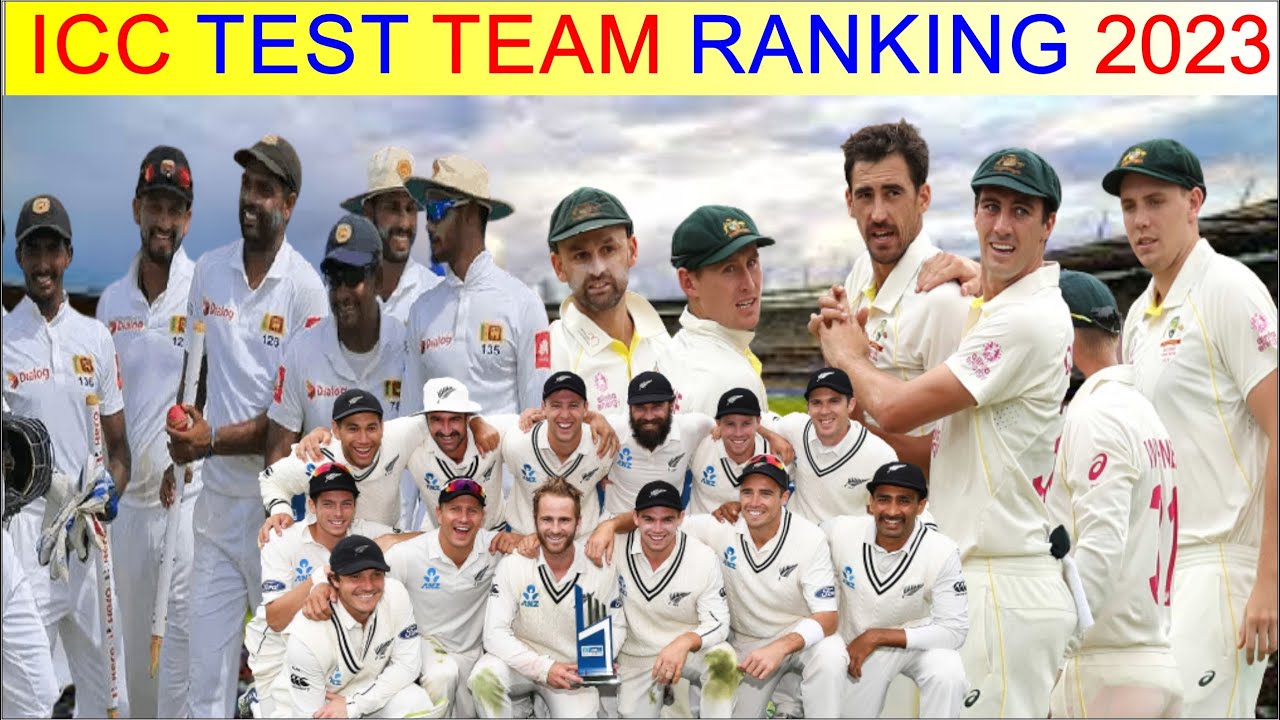 Men's TEST Team Rankings | ICC Ranking 2023 | Top 10 TEST Teams | Ashir ...