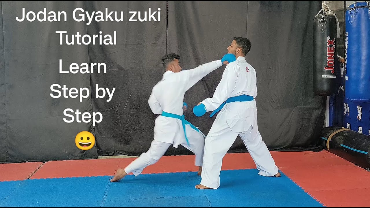 || Learn Sports Karate || Jodan Gyaku zuki || Kumite Techniques || #3 ...