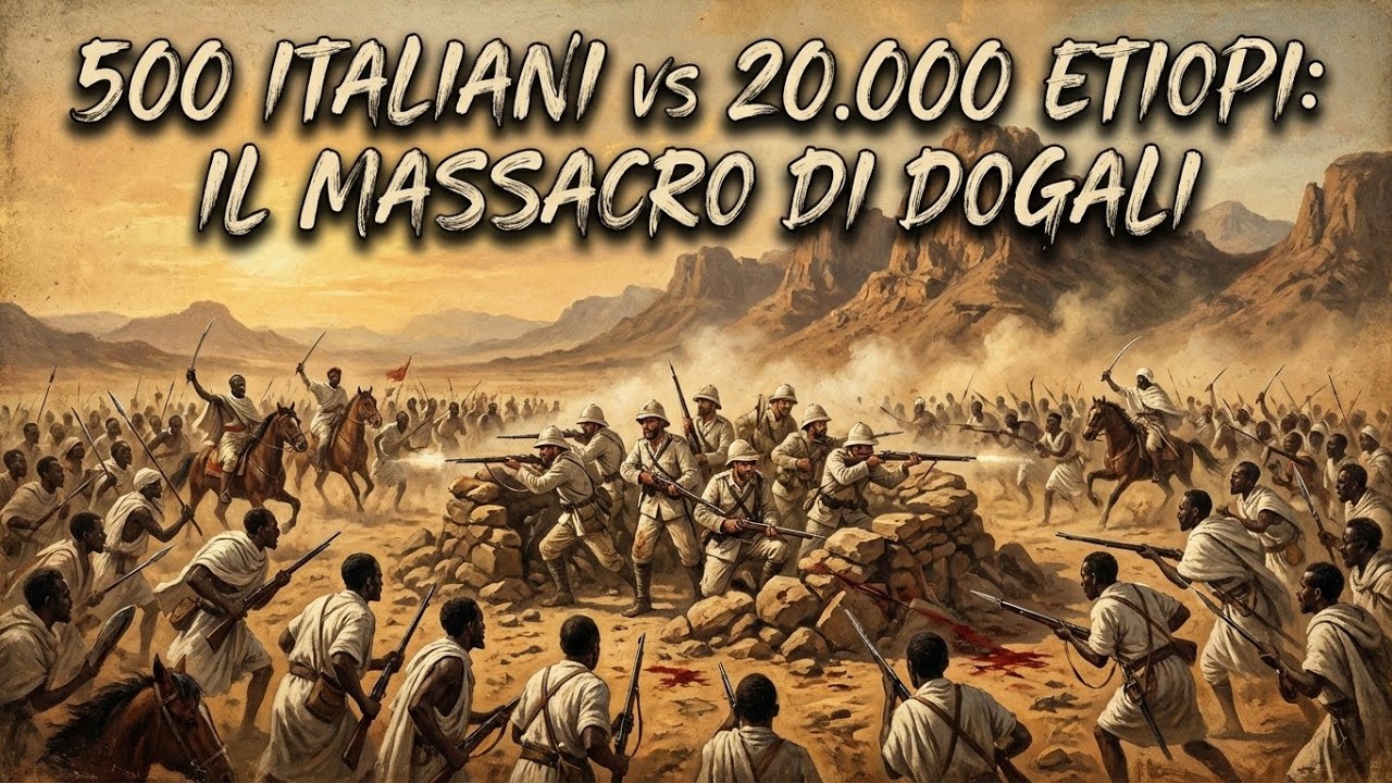 DOGALI 1887: 500 ITALIANI MASSACRATI DA 20.000 GUERRIERI ETIOPI - YouTube