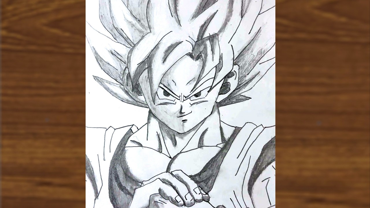 How to Draw Goku | Realistic Pencil Sketch | Dragon Ball Z Drawing ...