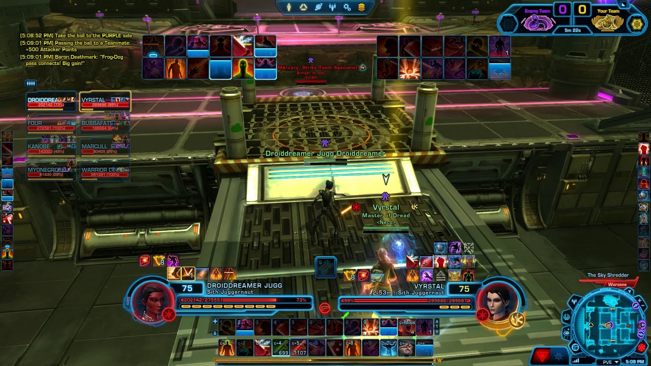 SWTOR: Huttball: Force Pushed for the Score - YouTube