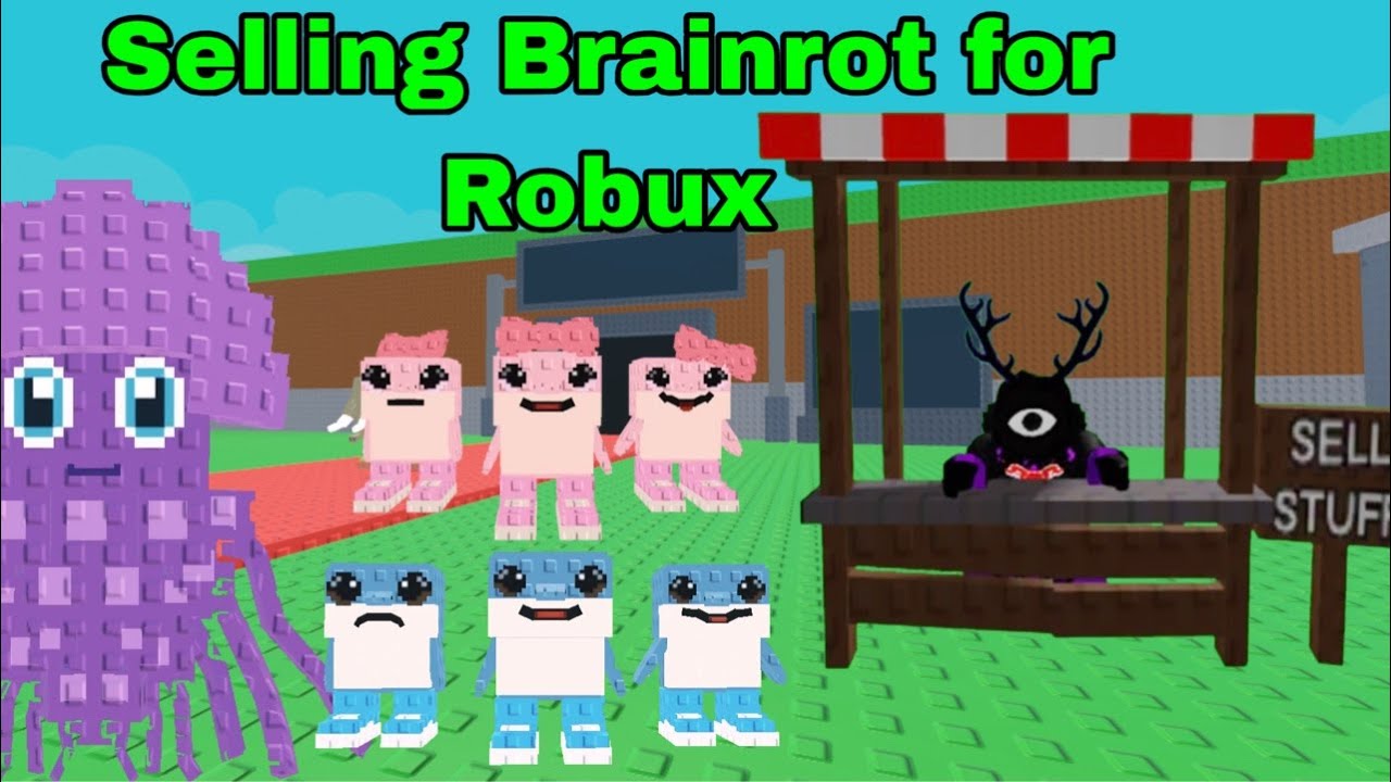 #shorts Steal a Brainrot Selling Brainrot For Robux - YouTube