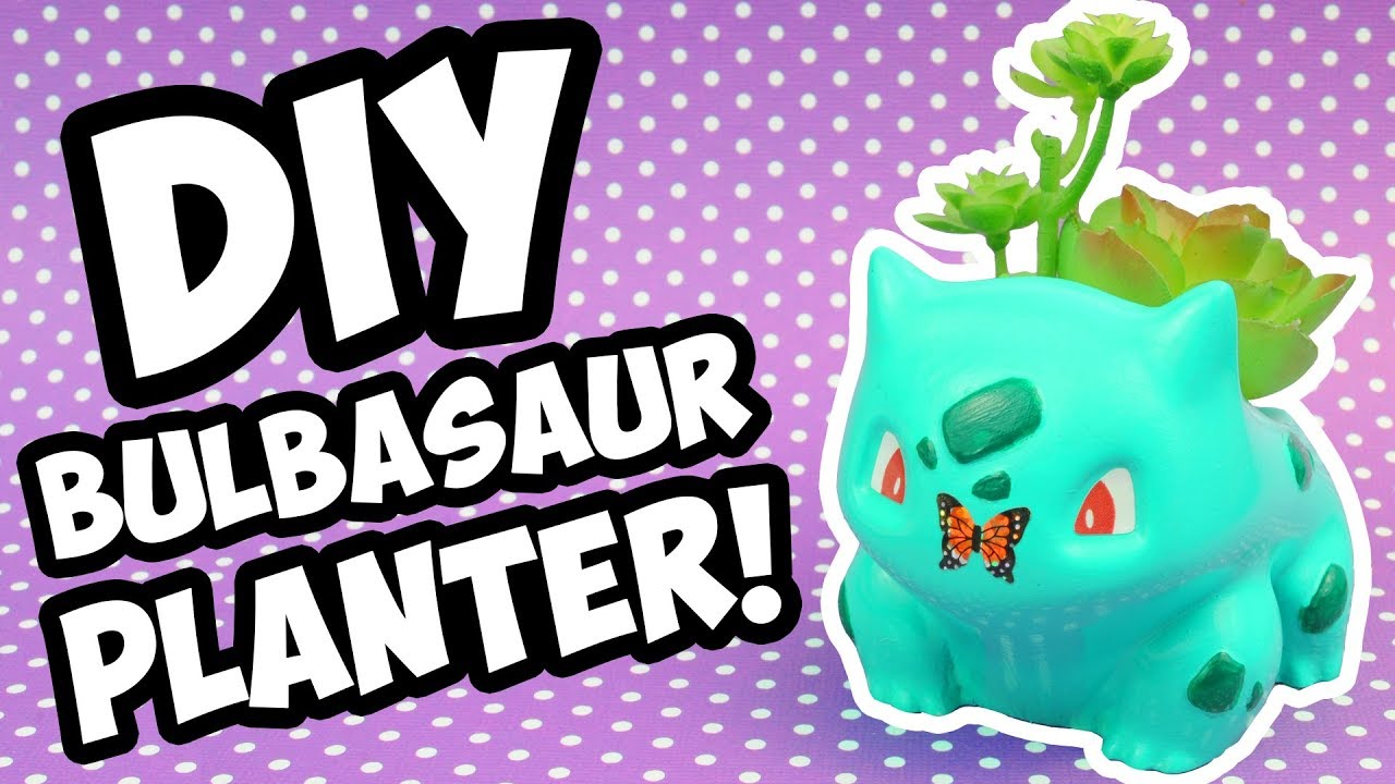 DIY Bulbasaur Planter Tutorial! - YouTube