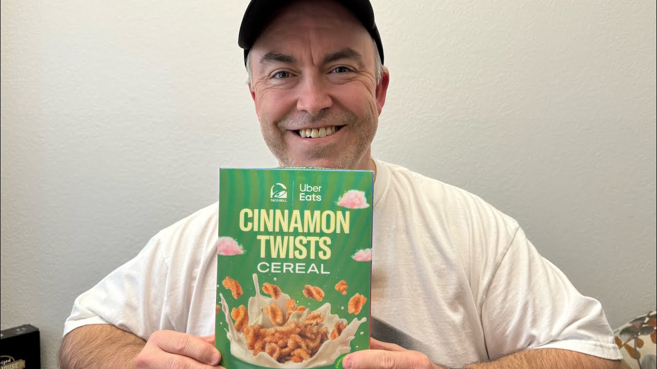 We Try “Taco Bell’s” Cinnamon Twist Cereal! - YouTube