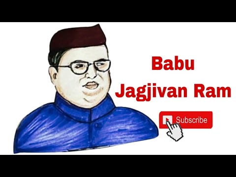 Babu Jagjivan Ram Drawing | How To Draw Babu Jagjivan Ram | Babu ...
