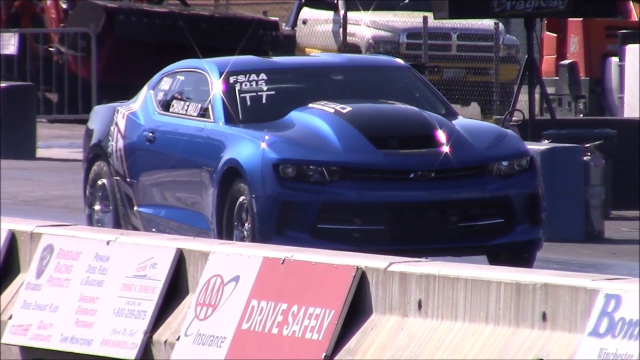 Copo Camaro Running 8's Drag Racing At New England Dragway - Best 8.61 ...