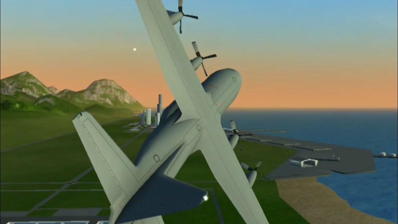 Air Ten Flight 576 - Crash Animation || Turboprop Flight Simulator ...
