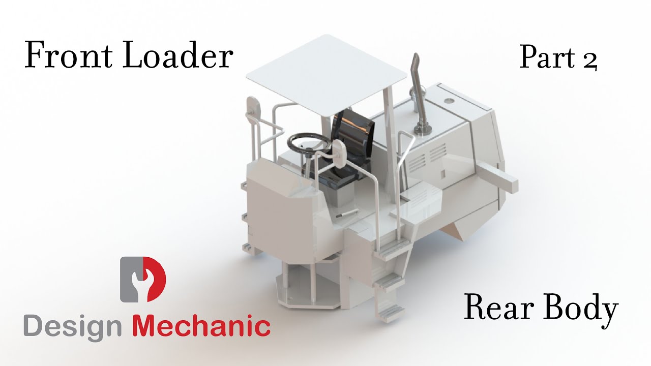#80 Solidworks Tutorial | Front Loader | Part 2 | Part Modelling ...