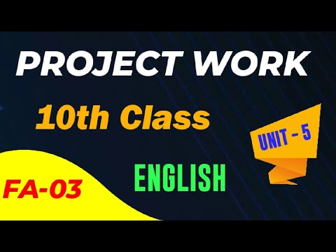 Class 10 English Project from Unit - 5 || 10th class English Project ...