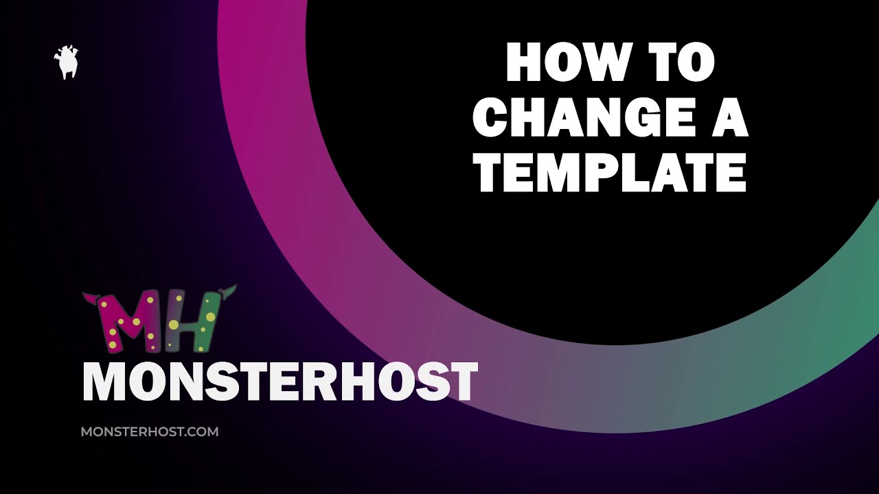 How to Change your Website's Theme | Monsterhost.com - YouTube