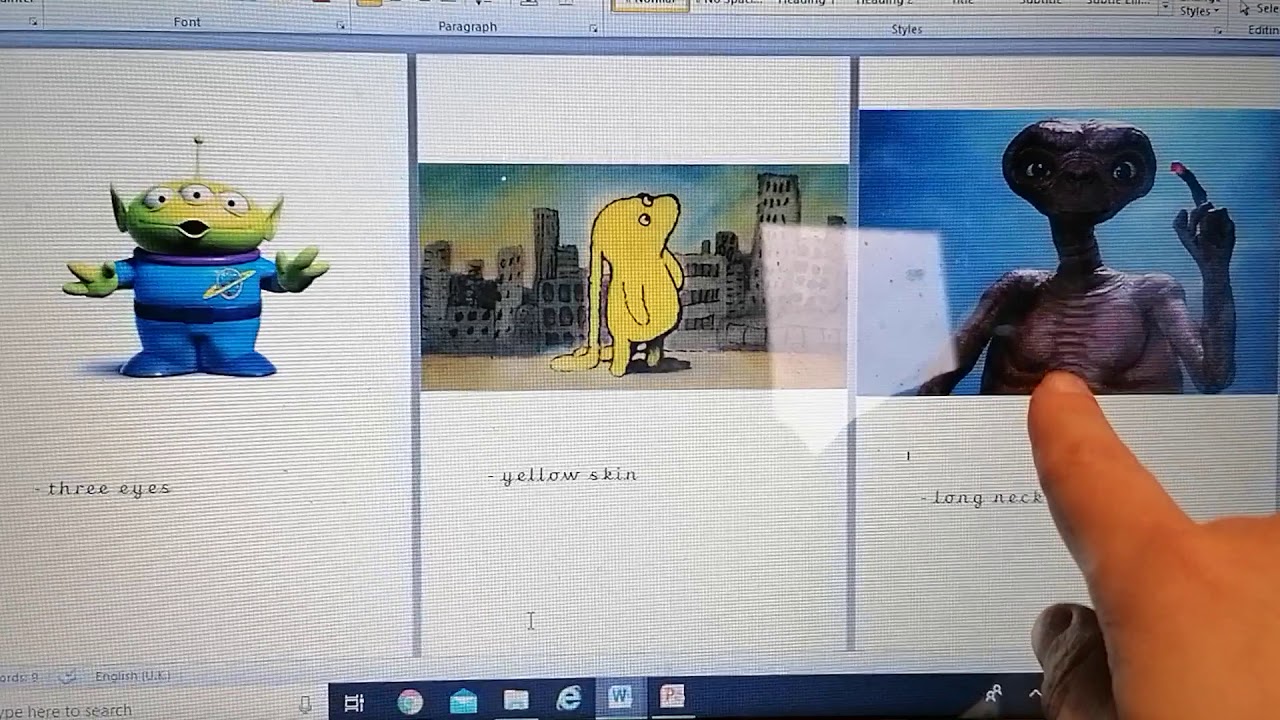 Alien's in Books Mrs Bibby - YouTube
