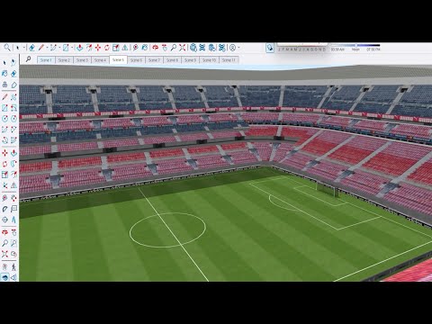 Stadium Modeling in SketchUp for Beginners | Easy Step-by-Step - YouTube
