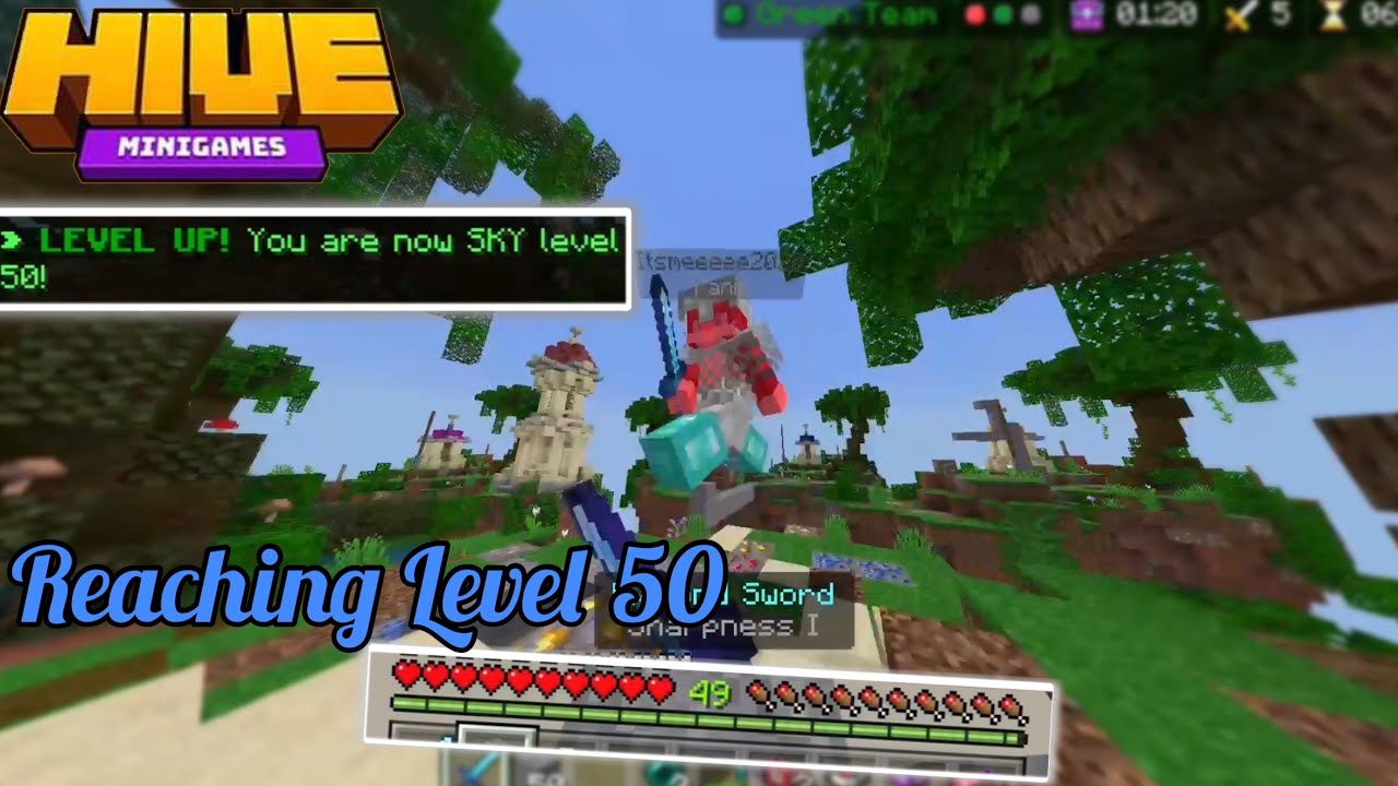 Reaching LEVEL 50 | Hive SkyWars Solo Kits (Short video) - YouTube