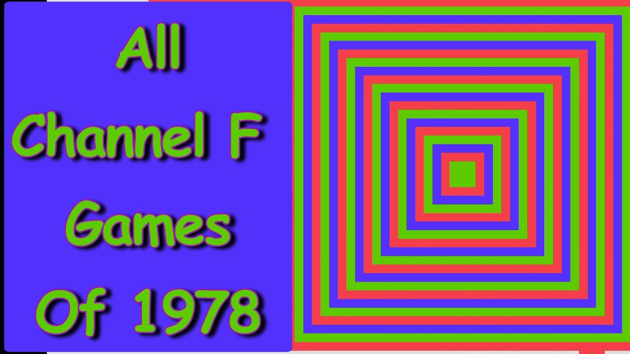 All Channel F Games Of 1978 Ranked By RetroSlayer - YouTube