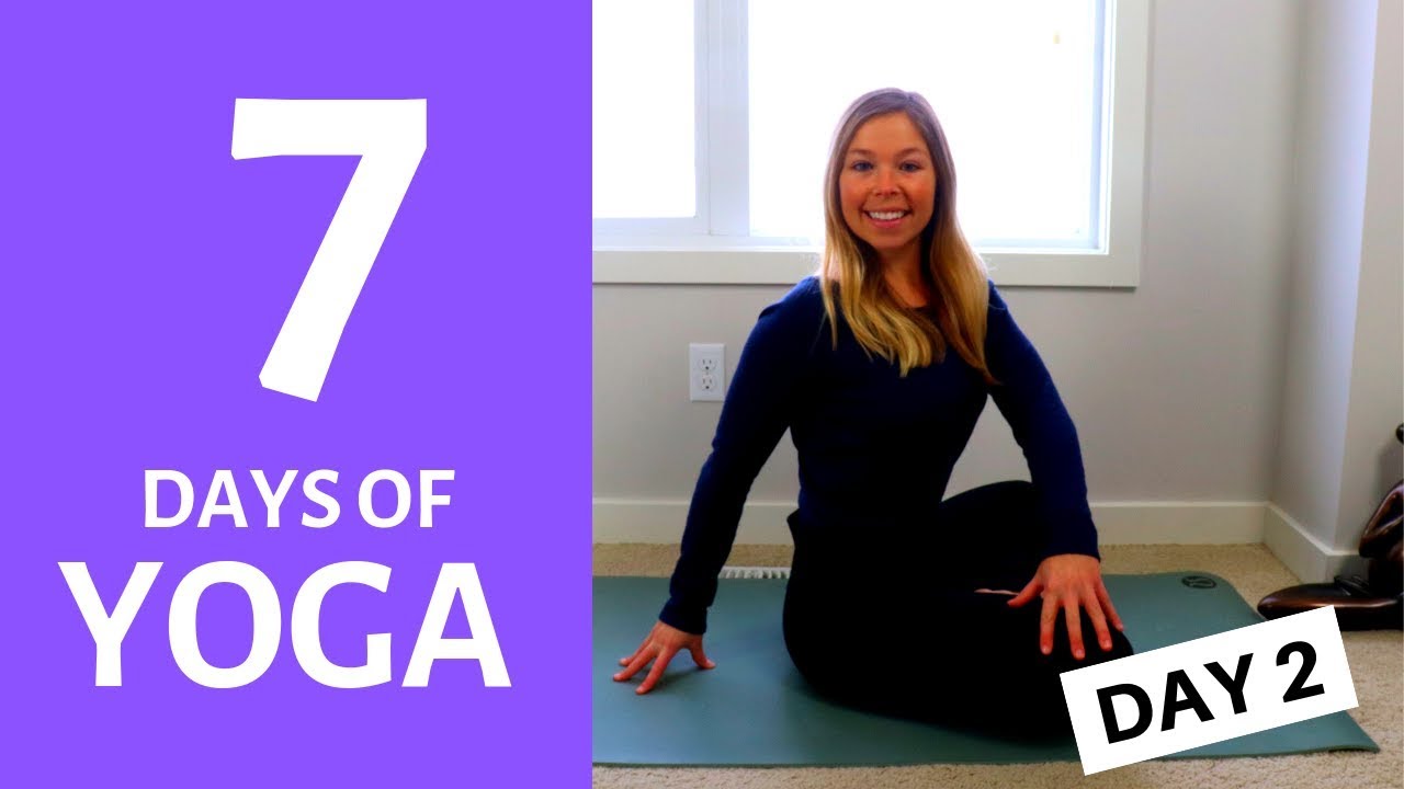 Yoga for Absolute Beginners | 7 Days of Yoga - Day 2 - YouTube