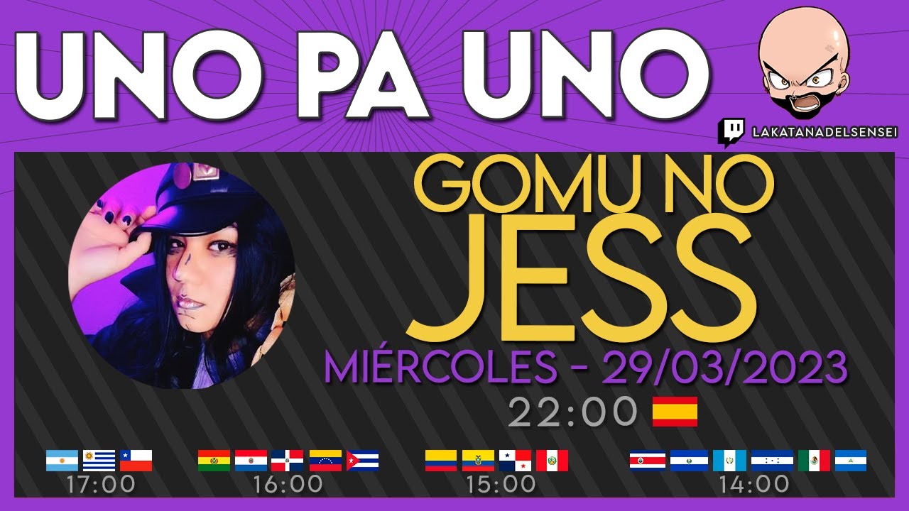 EL SENSEI EN DIRECTO - #UnoPaUno GOMU NO JESS - - YouTube