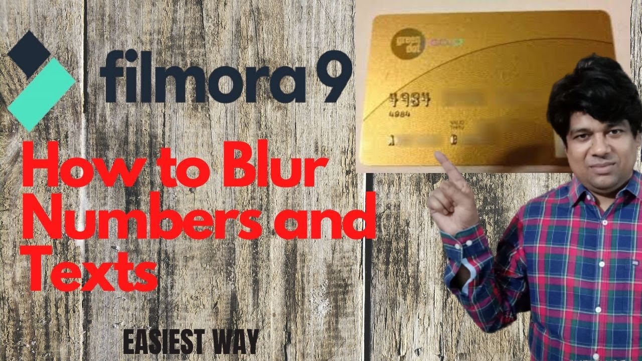 How to blur numbers and texts in Filmora9? - YouTube