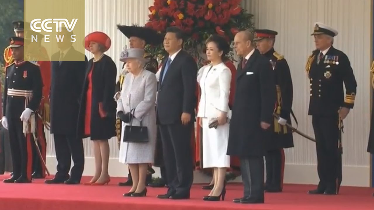 FULL VIDEO: Queen Elizabeth II hosts welcoming ceremony for Chinese ...