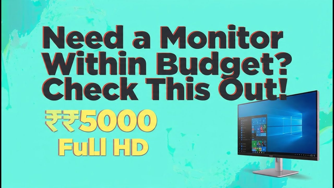 Best Monitor Under ₹5000 Budget – MarQ by Flipkart 22" Full HD 100Hz ...