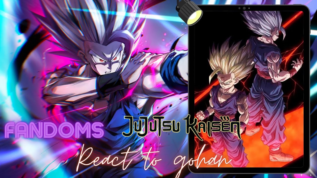 Fandoms react to Gohan | super saiyan Goku | Dragonball heroes | gojo ...