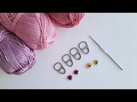 Açma halkasi ile harika bir fikir 💯 tığ işi anahtarlık 🔑 english/español/portuguese subtitles