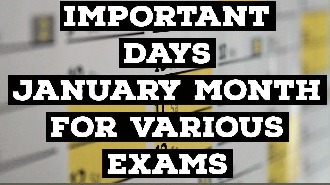 JANUARY MONTH IMPORTANT DAYS AND THEME 2020 YouTube january-month-important-days-and-theme-2020-youtube
