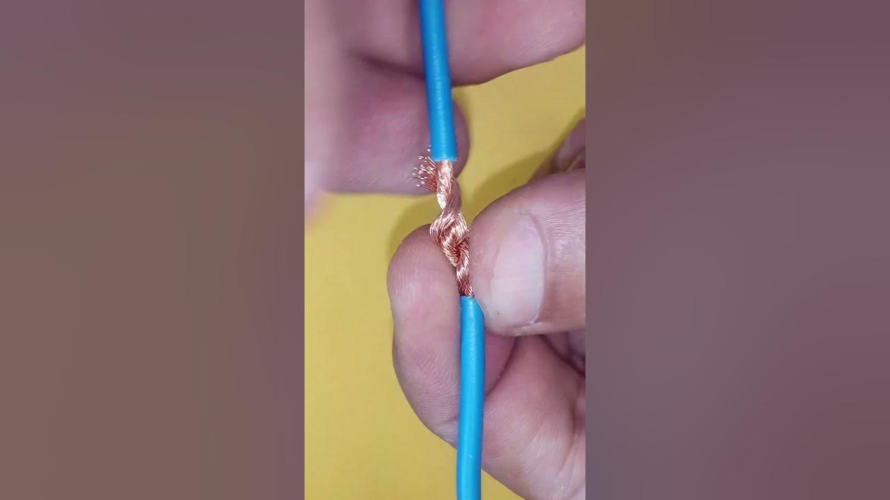That's how my grandfather taught me how to connect electrical wires together - YouTube