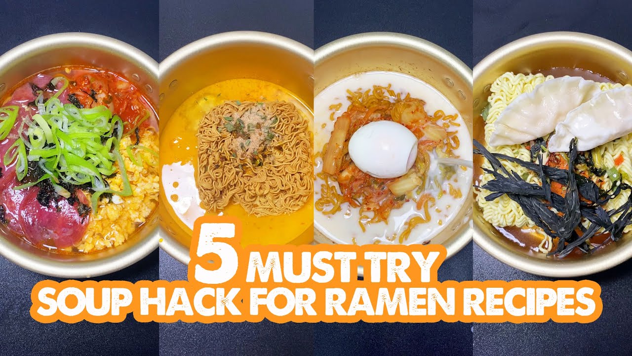 Ramen Hacks Shorts | 5 MUST TRY Soup Hack for Ramen Recipes | COOKING ...