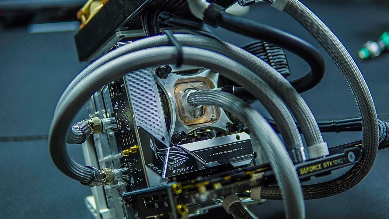 Open Case Custom Water Cooled ITX PC Build - YouTube